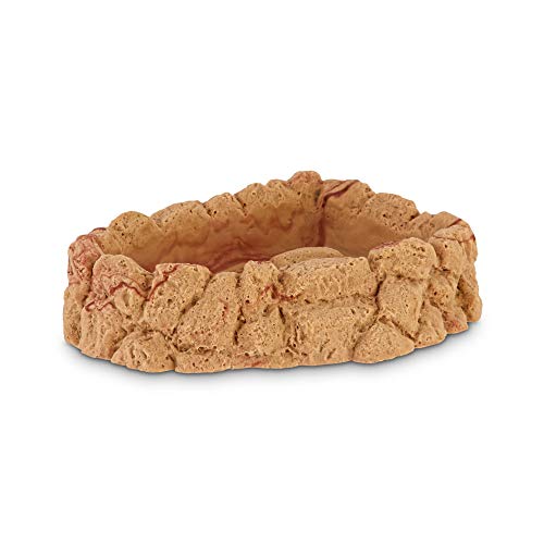 imagitarium Marbled Corner Deep Soaker Reptile Dish, Large