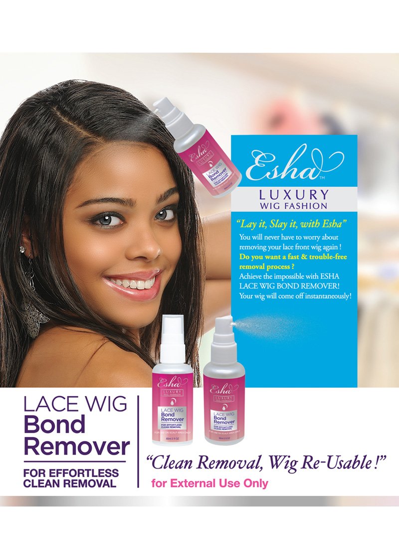ESHA Absolute Lace Bond Remover (60ML) - Non-Irritating Formula - Highly Effective - Adhesive, Extension, & Lace Remover - Quick Removal