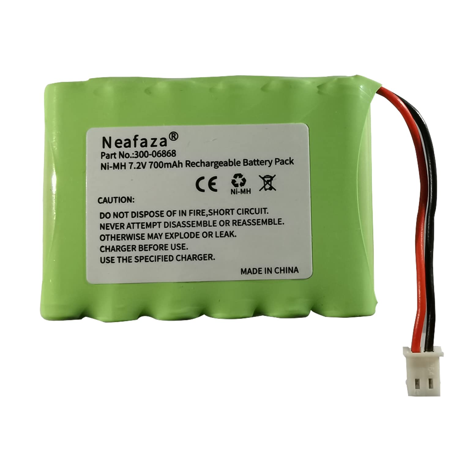 NEAFAZA 300-06868 Battery 7.2V 700mAh Compatible with Touchpad Home Security Intrusion WLTP100 8DLLKP500 8DLTSSCBASE1 8DLWLTP100 Lyric TSS Keypad
