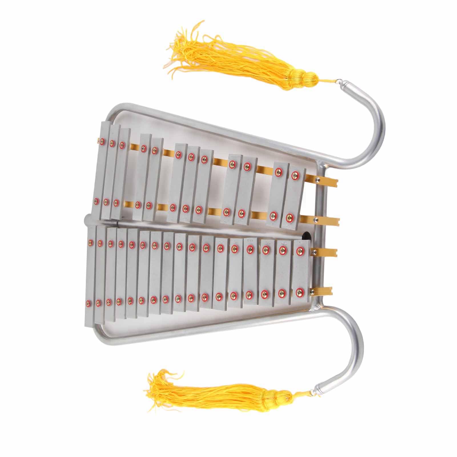 29 Note Glockenspiel Xylophone Percussion Kit Aluminum Alloy Musical Instrument for Beginners, Music Teaching, Gifts
