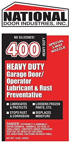 400-HD Orange National Heavy Duty Garage Door Operator Lubricant & Rust Preventative 15oz Aerosol Orange NO Silicones
