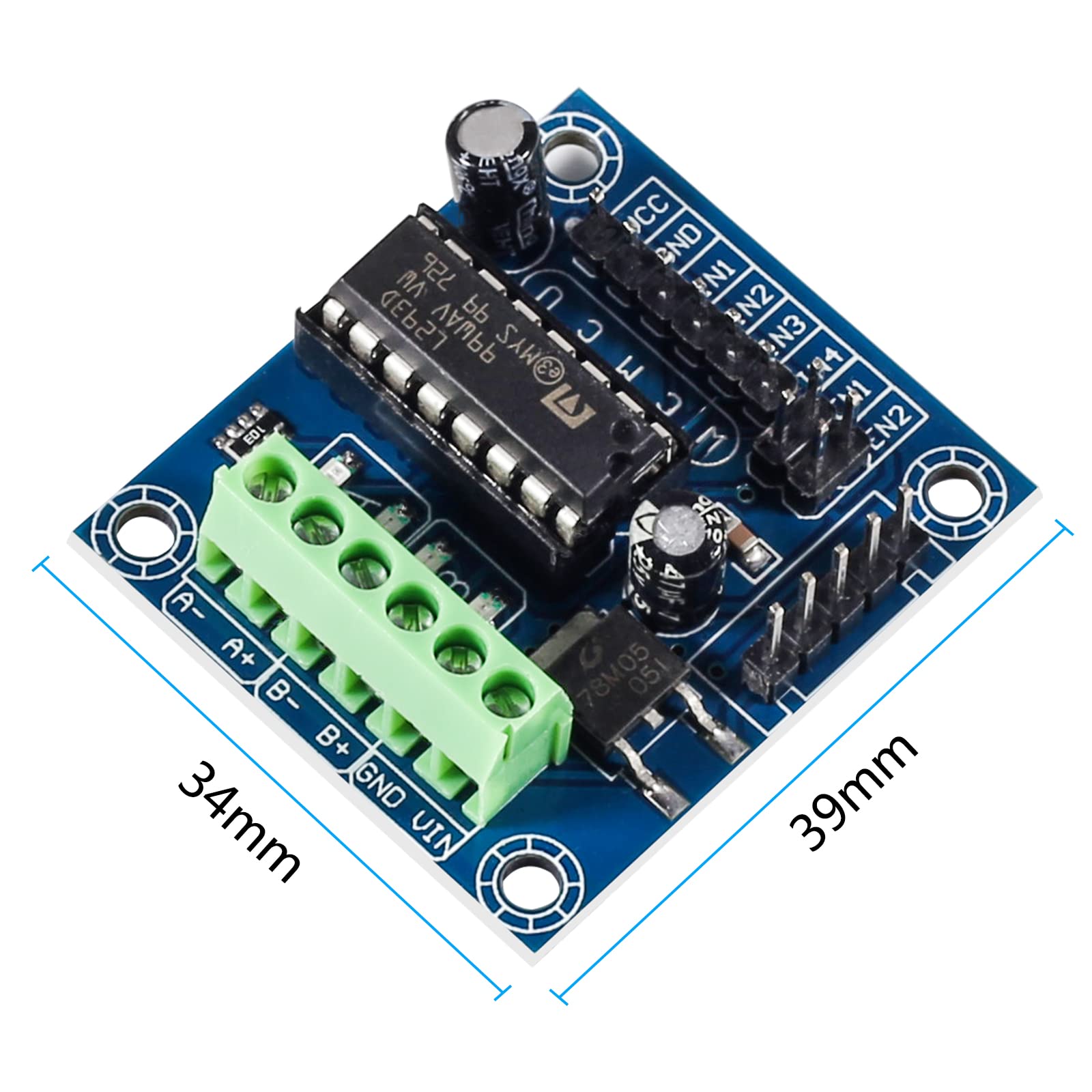 4Pcs 4 Channel Motor Drive Shield Mini 4CH Shield L293 L293D Expansion Board Module