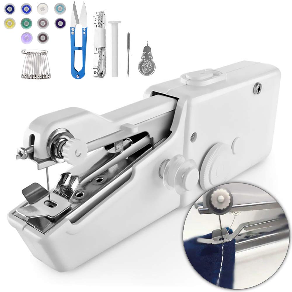 29 PCS Handheld Sewing Machine, Quick Portable Mending Machine, Electric Handy Sewing Machine, perfect for Beginners Sewing Curtain DIY Fabric Cloth Jeans Pet Clothes