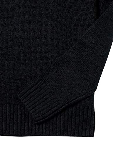 Amazon Essentials Men's Long-Sleeve Soft Touch V-Neck Sweater, Black, X-Large