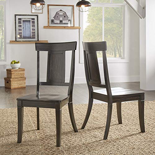 Inspire Q Eleanor Panel Back Wood Dining Chair (Set of 2) by Classic Grey Antique