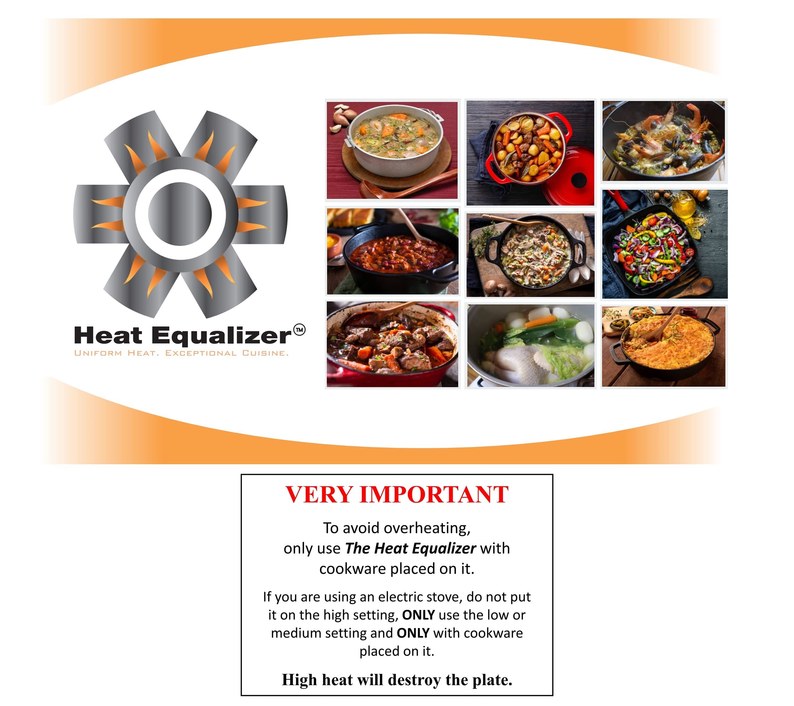 6 inch None Stick Copper finish Heat Equalizer-Heat Diffuser for Gas Stoves – Aluminum & Copper Alloy Hot Plate for Even Cooking-Burner Cover & Simmer Plate