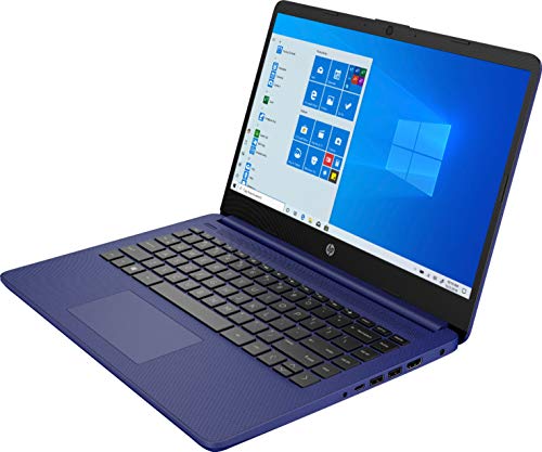 2022 HP Stream 14in laptop, Intel Celeron N4020 Dual-Core Processor, 4GB DDR4 Memory, 192GB storage(64GB eMMC+64GB card),HDMI,WiFi,Webcam,Bluetooth,1-Year Microsoft 365,Win10 S,Indigo Blue|NoCo bundle