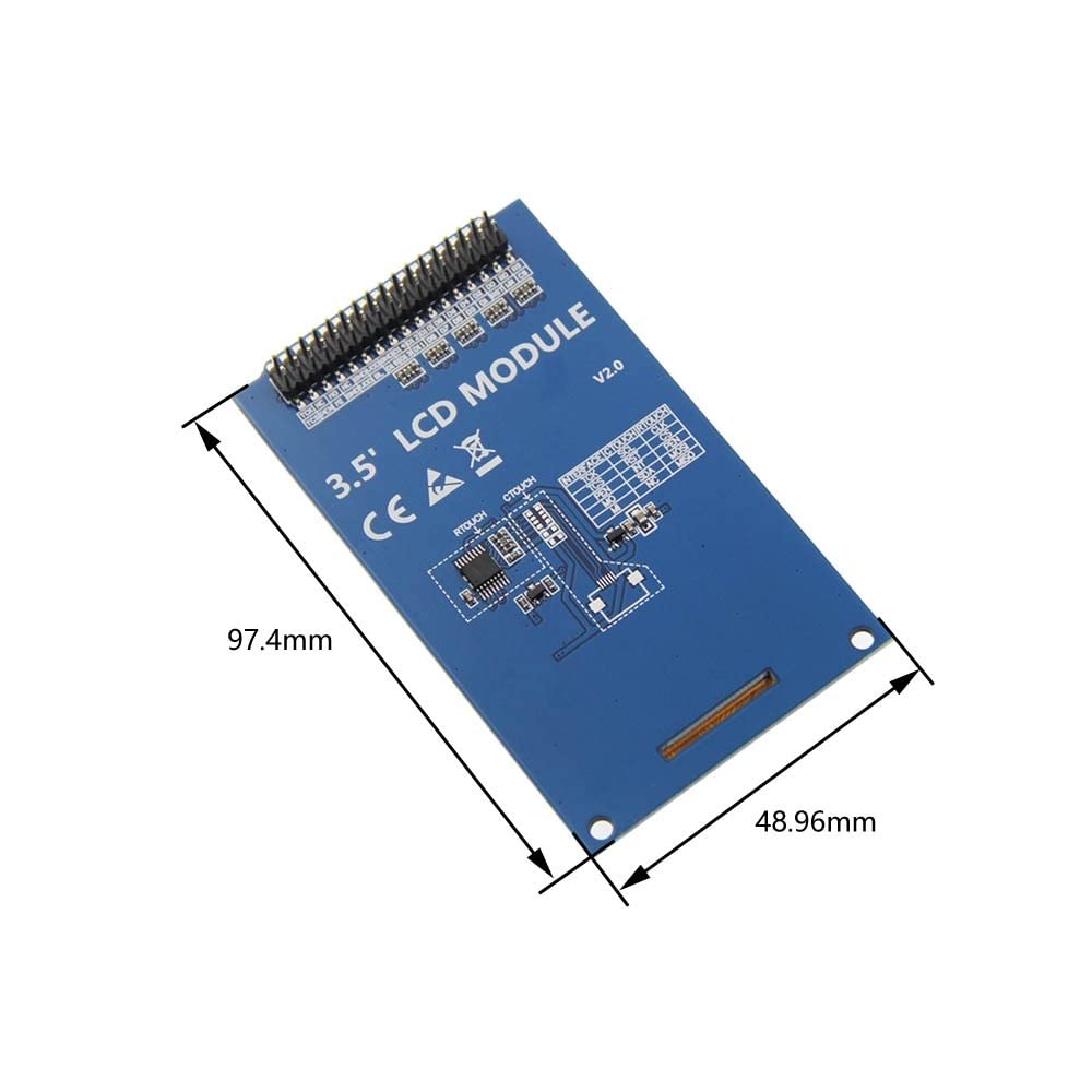 3.5" 320x480 TFT LCD Display Module, 3.3V 5V 16Bit RGB 65K Intelligent HMI Display Module XPT2046 NT35310 Driver