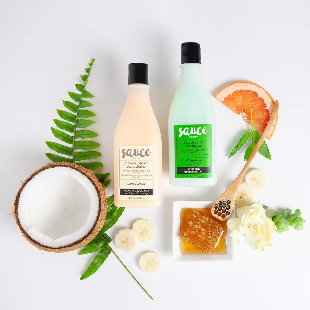 Sauce Beauty Chimichurri Mint Shampoo and Coconut Cream Conditioner Set - 2 10 fl. oz. Bottles