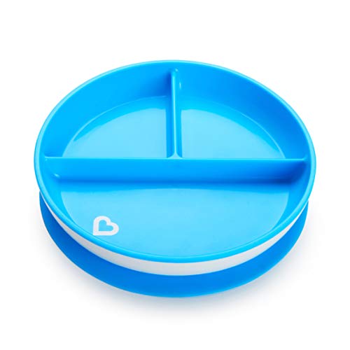Munchkin Stay Put Divided Suction Plates (Purple/Blue)
