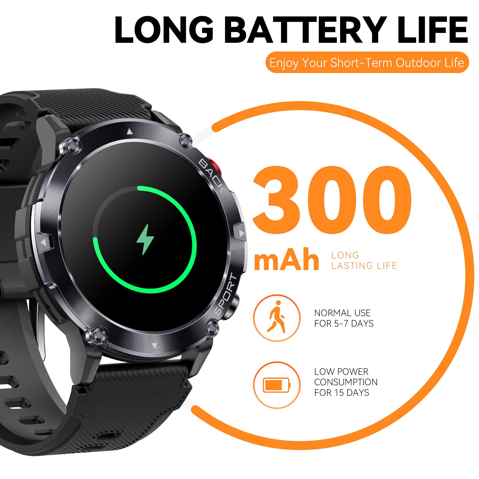 2022 Smart Watch for Men Answer Make Call Activity Tracker 1.32" Touch Screen Fitness Tracker with Heart Rate Sleep Monitor Sports Smart Watches Compatible with Android iPhone Samsung