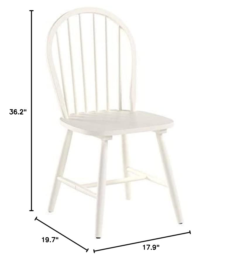 Christopher Knight Home Countryside High Back Spindle Dining Chair, Antique White 19.70”D x 17.90”W x 36.20”H