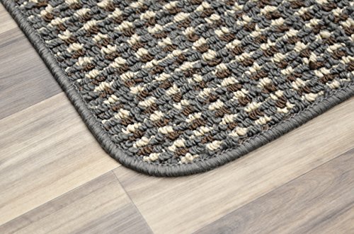 Garland Rug Berber Coloriations 18" x 28"/18" x 28", Cinder Gray