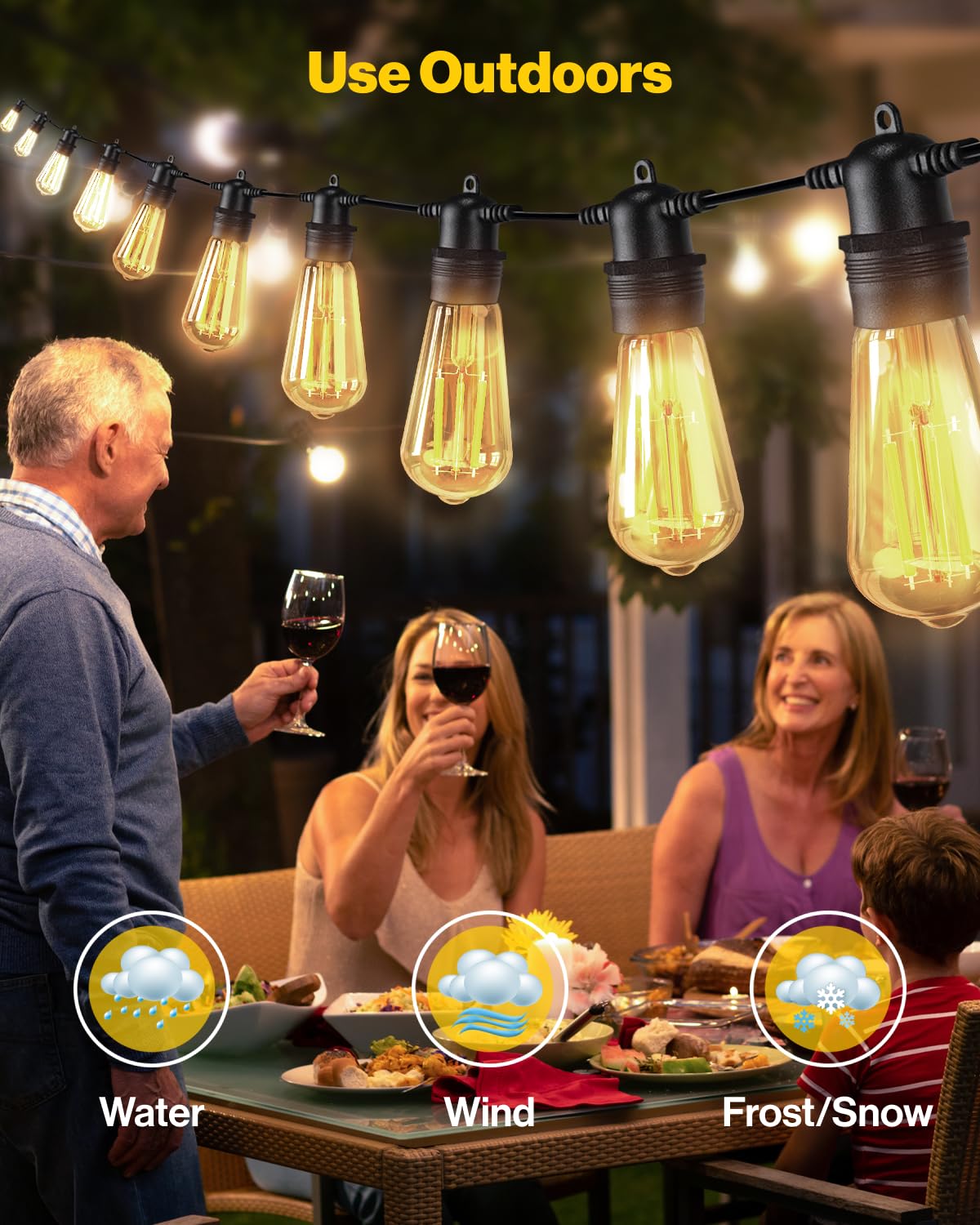 Sunco 6 Pack Vintage LED Edison Bulbs, 75W Equivalent 13W, 1600 LM Ultra Brightness Dimmable ST58 Filament, 3000K Warm White, E26 Medium Base Clear Glass Light Bulbs