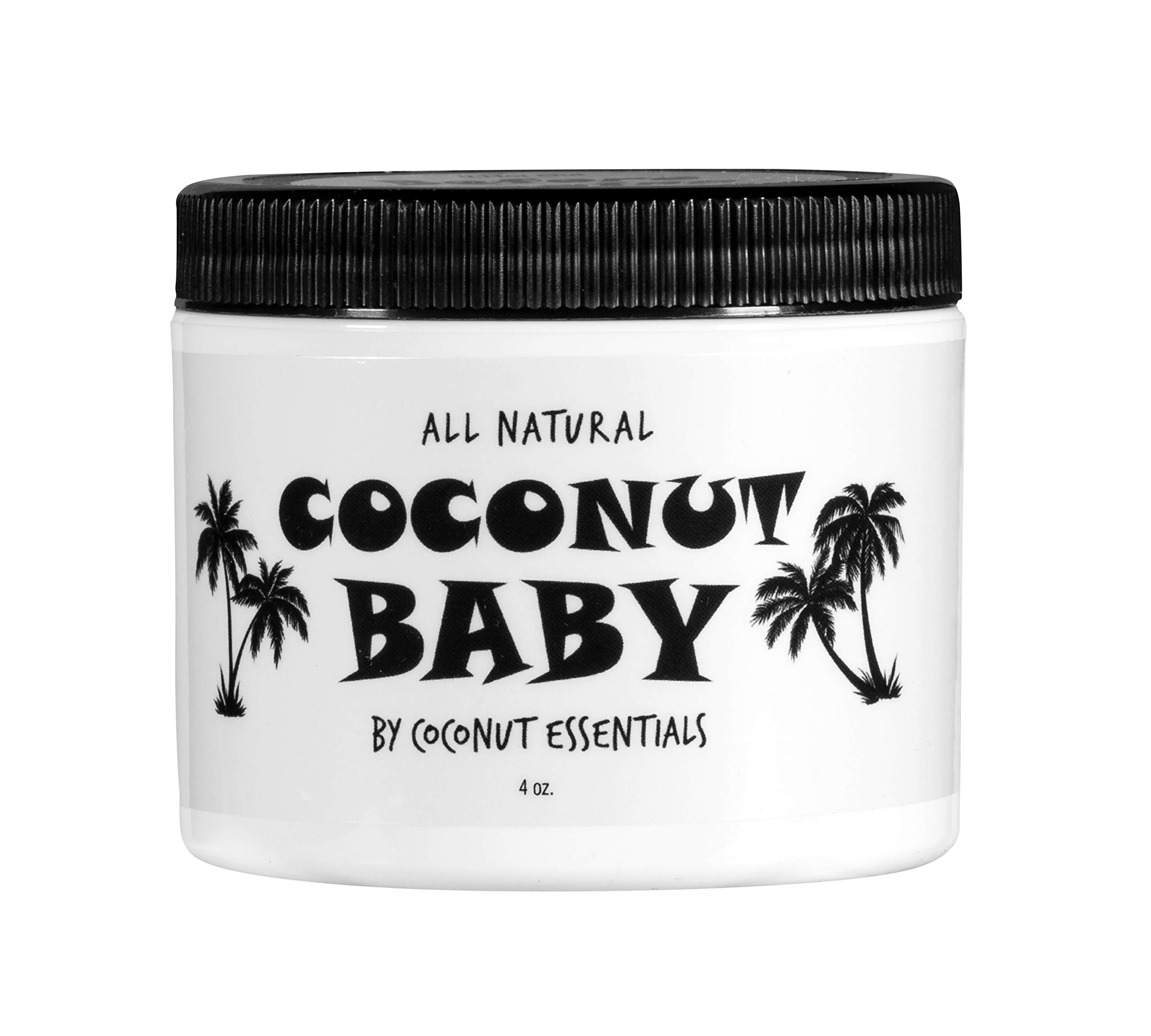 Coconut Baby Oil - Natural & Organic Moisturizer, Hair Oil for Cradle Cap Treatment, Newborn Sensitive Skin, Eczema & Psoriasis Relief, Unscented, Sunflower & GrapeSeed Oil 4 floz | Coconut Essentials