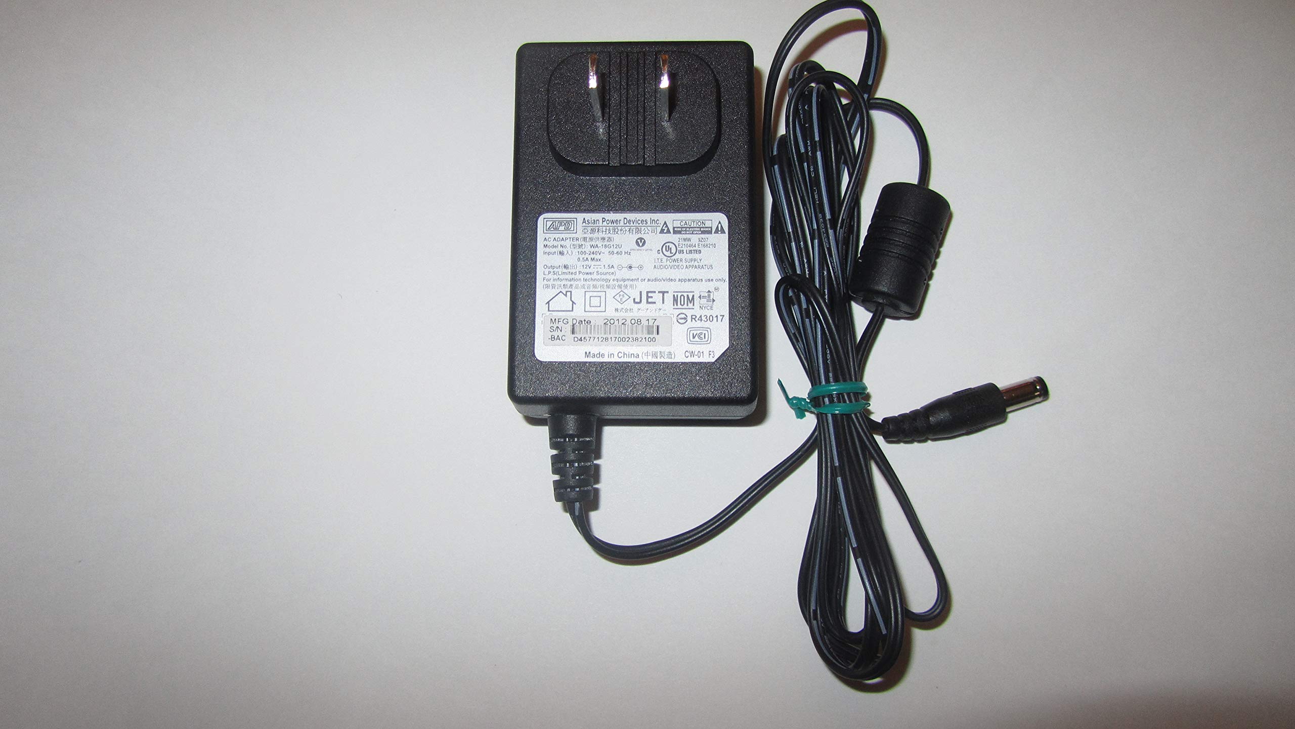 Asian Power Devices WA-18G12U Power Adapter for Select WD External Hard Drives