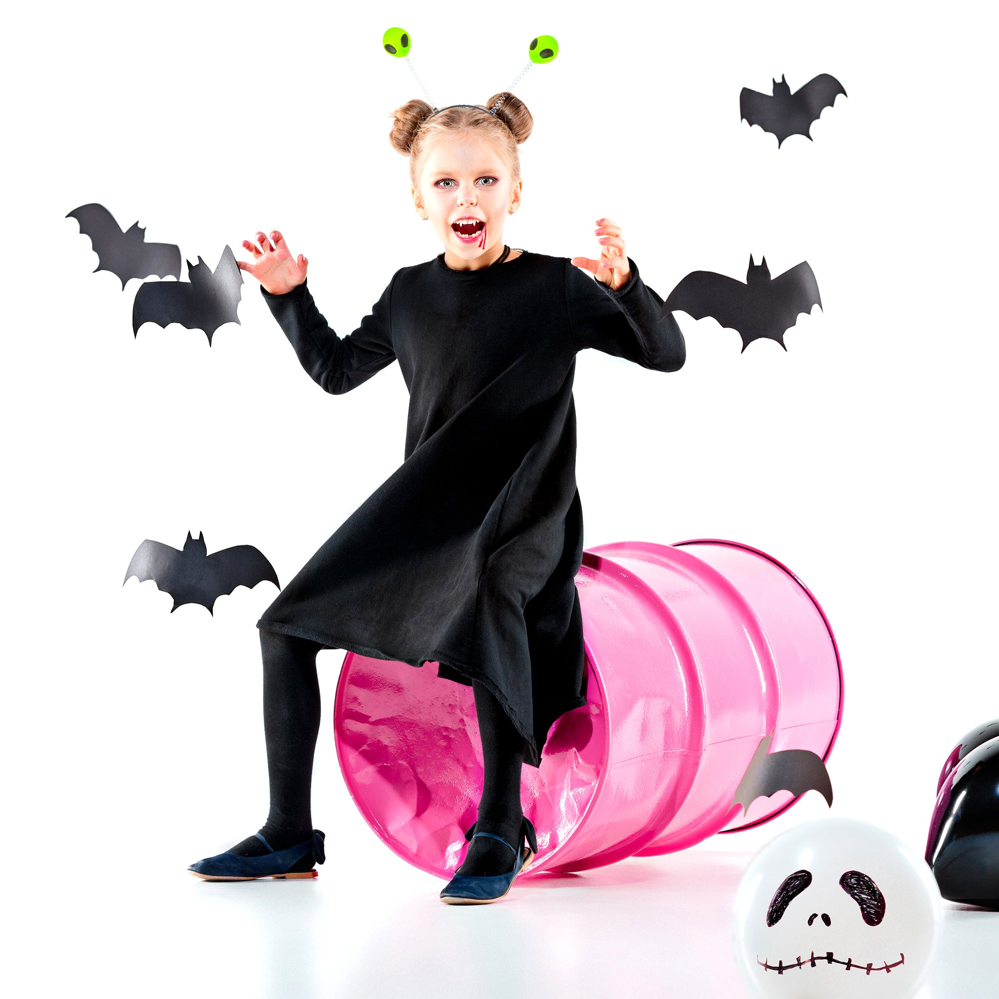 Alien Boppers Kids Headband Party Favors - Glow in The Dark Headbands Aliens - Pack of 12
