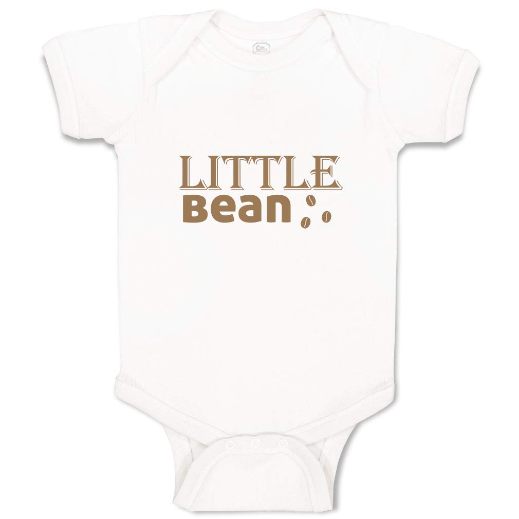 Custom Personalized Boy & Girl Baby Bodysuit Little Bean A Funny Cotton Baby Clothes White Design Only Newborn