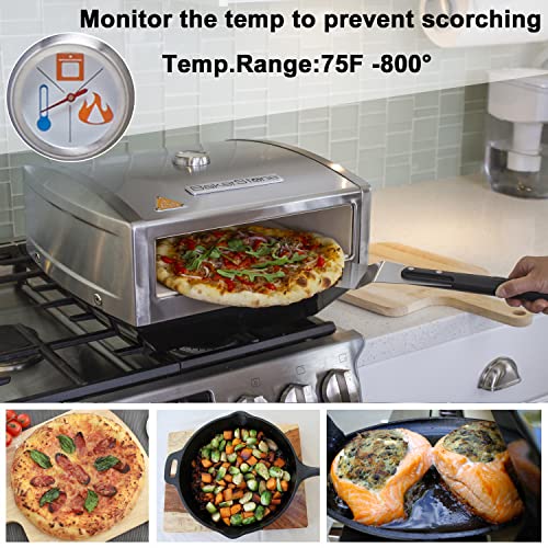 BakerStone Pizza Box, Gas Stove Top Oven (Stainless Steel)