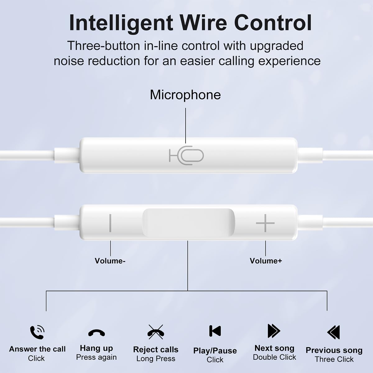 2 Pack Apple Headphones Wired, iPhone Earbuds with Lightning Connector [Apple MFi Certified](Built-in Microphone & Volume Control) Noise Canceling Isolating Headphones for iPhone 14/13/12/11/SE/XS/8/7