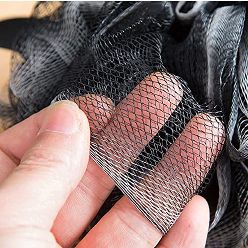 3/5Pcs Bath Sponge, Black Bathing Foam The Body Scourer Durable Natural Bristles Exfoliator Shower Products Practical Bathroom Supplies(3 PC)