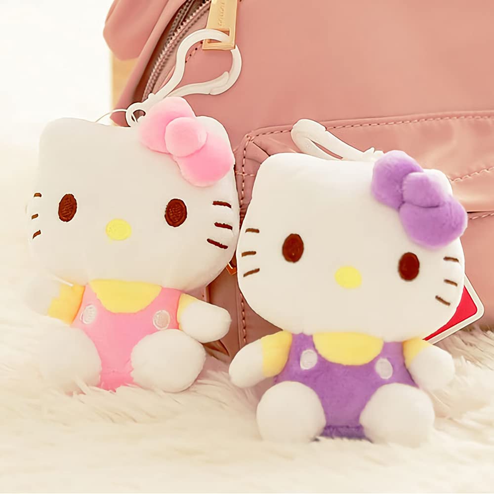 AmBealla Cartoon Keychain Pendant Doll cute Classic Plush Doll Cute Accessories Key Ring Pendant (Pink)