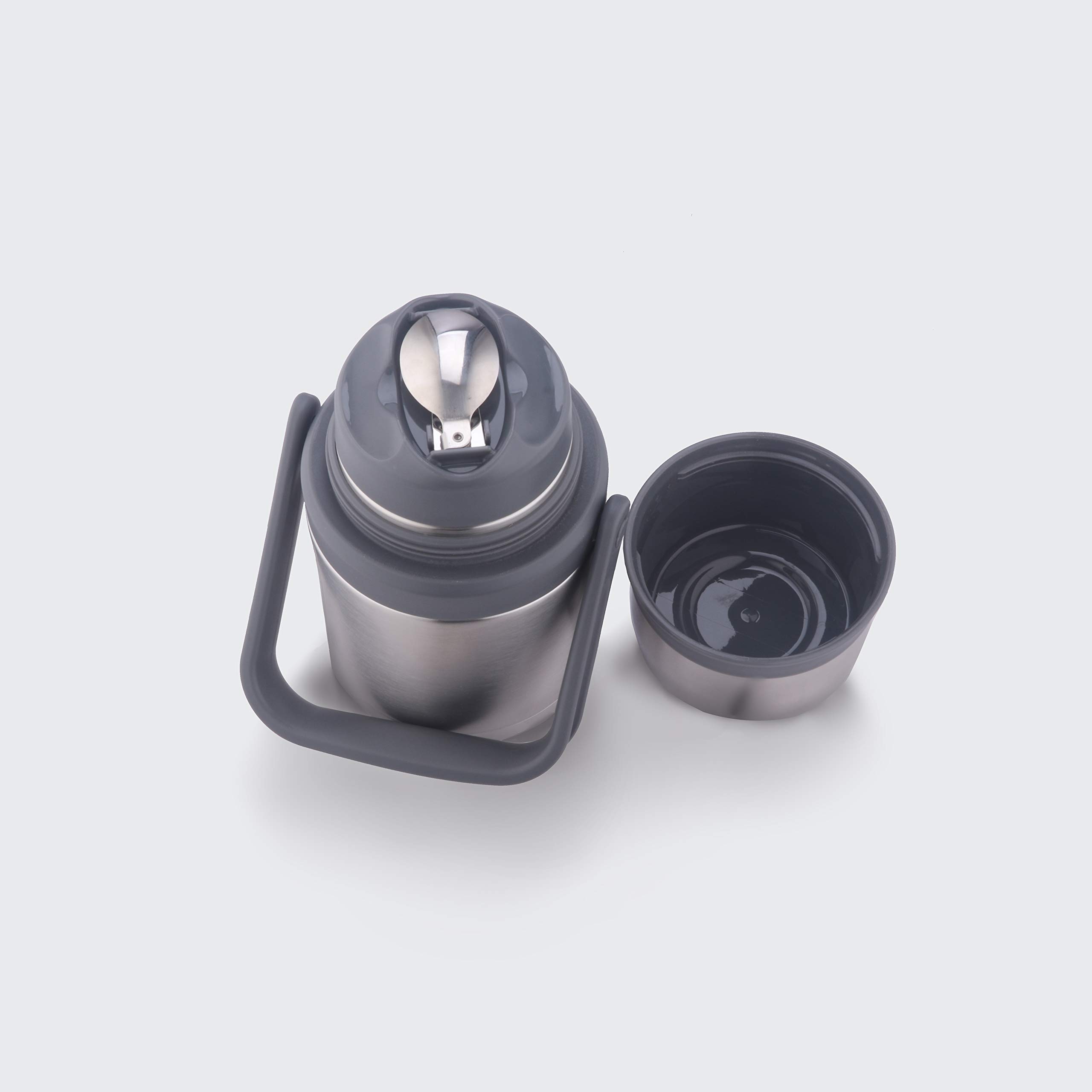 34 oz 18/10 Stainless Steel Vacuum Soup Jar, Full Size Stainless Steel Spoon, 34 Ounce Capacity, Vacuum Insulated