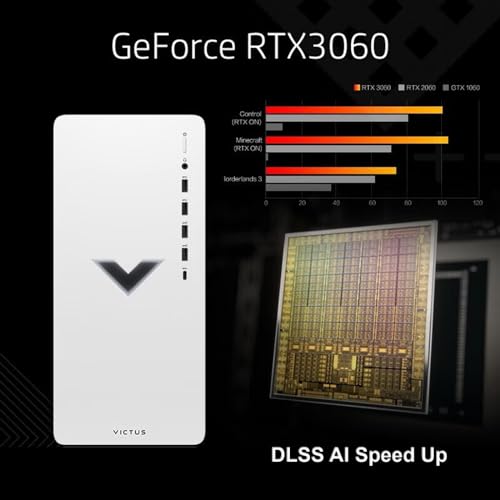2023 Newest HP Victus Gaming Desktop, Intel Core i7-13700 Processor (up to 5.2GHz, 14 cores), NVIDIA GeForce RTX 3060 Graphics, 64GB RAM, 1TB SSD, 1TB HDD, Wi-Fi 6, Bluetooth, Windows 11 Home