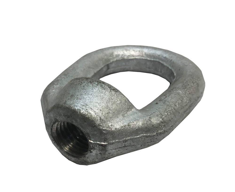 Prolinemax 4 Pc 5/8" X 3/4"-10 Threaded Hot Dipped Galvanized Forged Eye Nut 5,200 Lb Cap Working Load