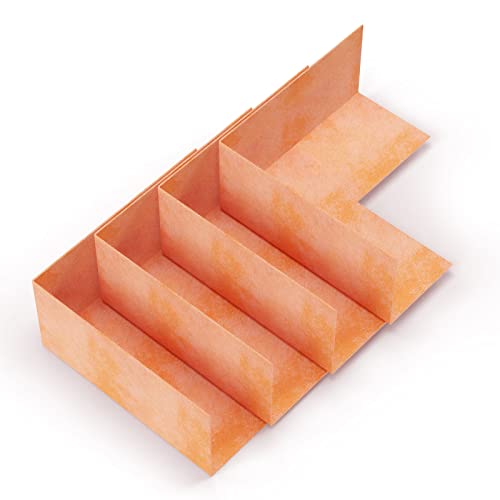4 Pieces Waterproofing Inside Corner Shower Seamless Membrane Corner Polyethylene Corner Membrane for Bathtub and Steam Room