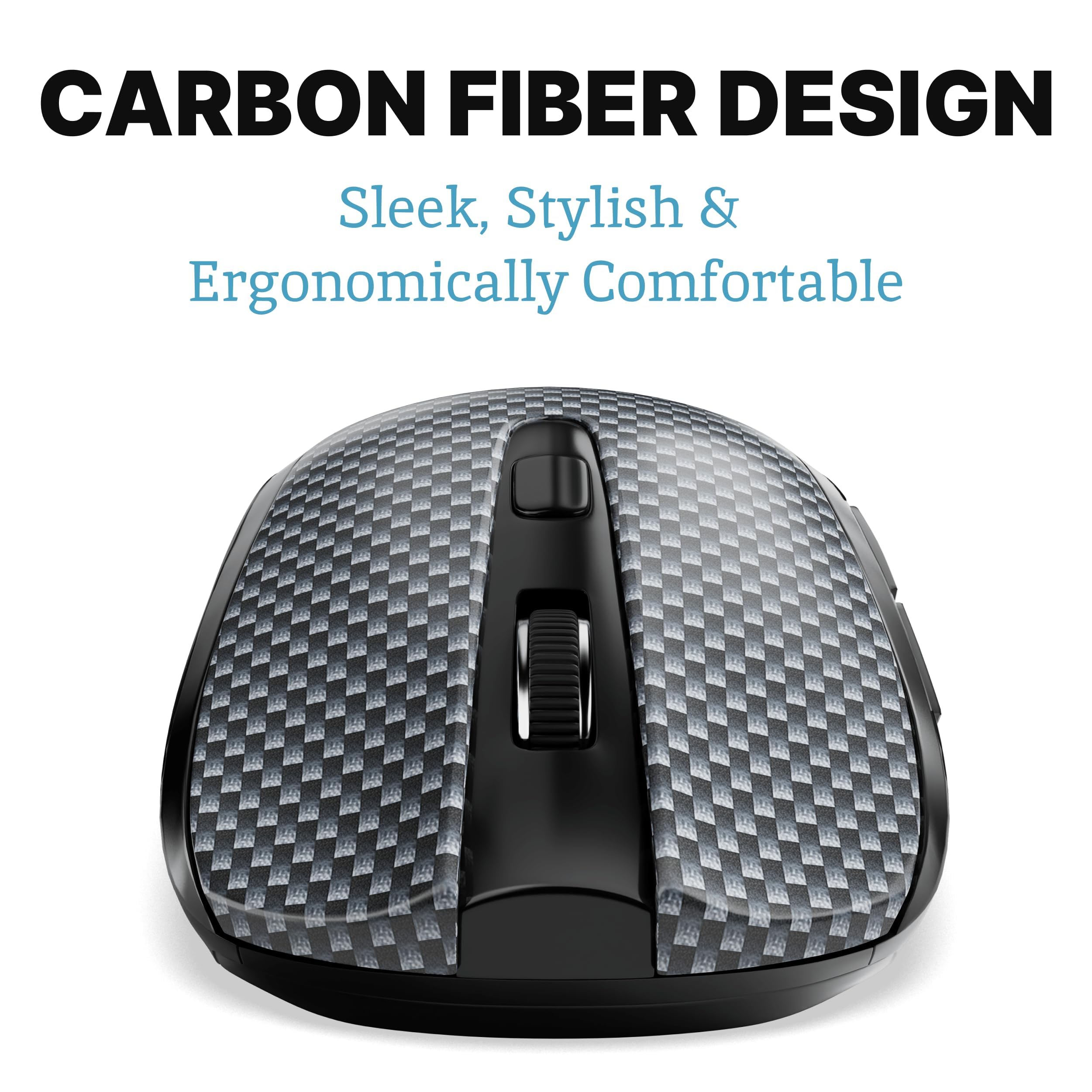 SHHHMOUSE Silent Mouse Wireless β Computer Mouse Wireless, Mouse for Laptop, Mouse USB, Mouse for Chromebook, Mouse Cordless, Mouse Inalambrico, PC Mouse, Computer Mice, Quiet Mouse