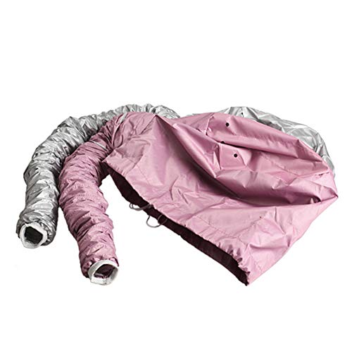 Easy Use Hair Perm Hair Dryer Nursing Dye Hair Modelling Warm Air Drying Treatment Cap Home Safer Than Electric Cap (Pink)