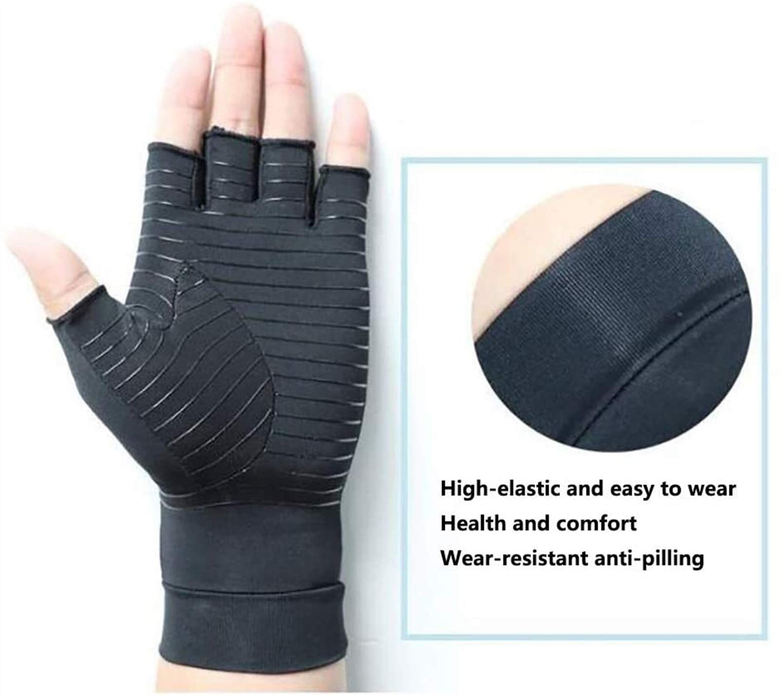XJXJ Gaming Gloves Silicone Grip Anti-Slip Anti-Sweat Stoma Breathable Design Perfect Comfortable Fitting,Anti Arthriti. dr arthritis gloves (Size : L)