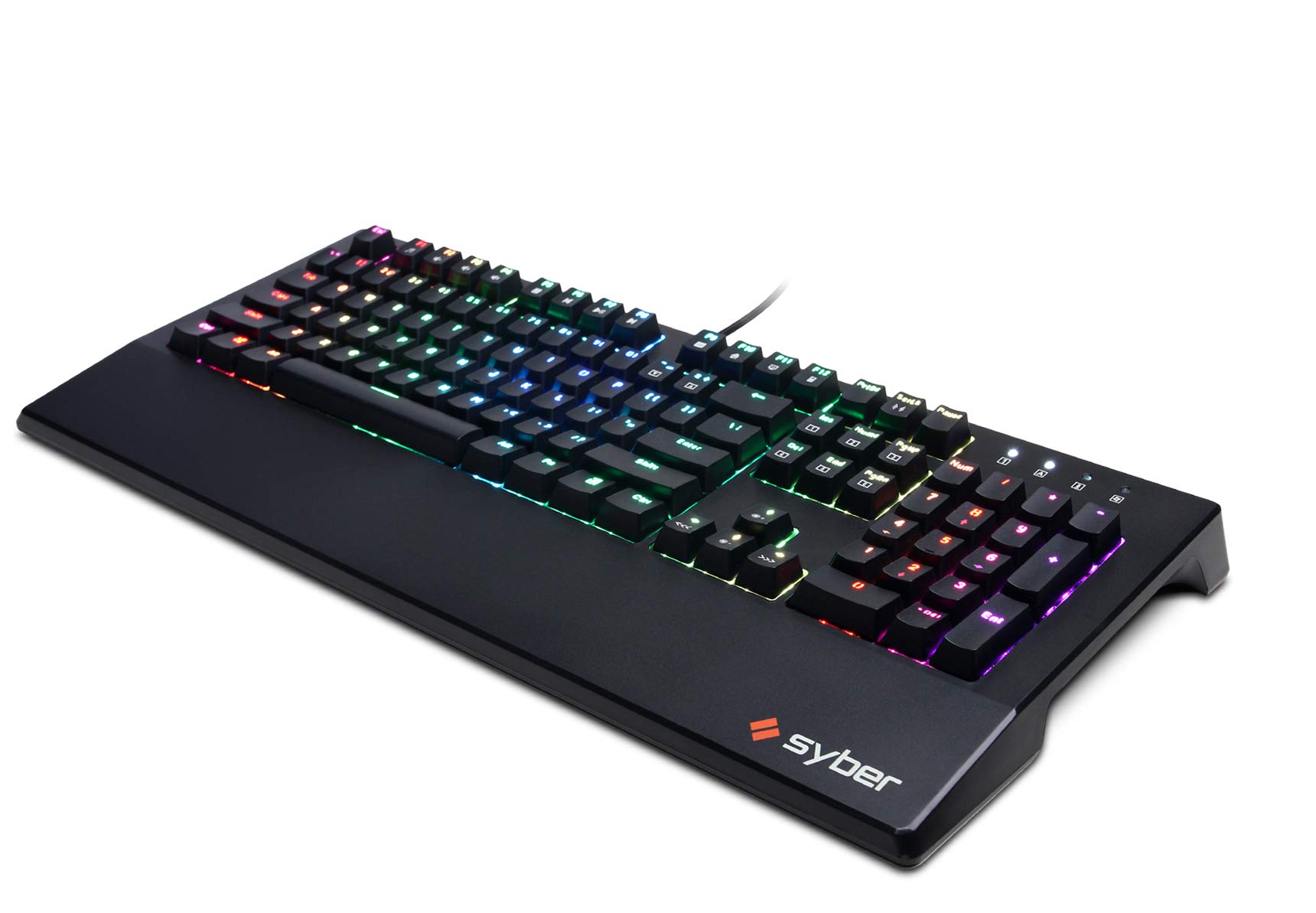 CyberpowerPC Syber K1 SKMBL200 RGB Mechanical Gaming Keyboard with Kontact Blue (Clicky) Mechanical Switches