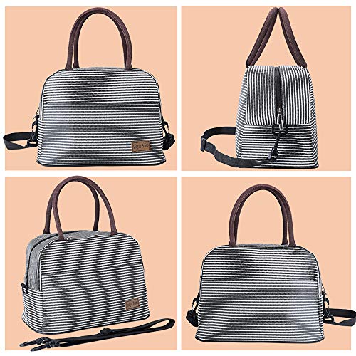Lunch Bag Large Insulated Lunch Bags for Women Men Cooler Tote Bag Adult Lunch Box Organizer Holder Container with Removable Shoulder Strap