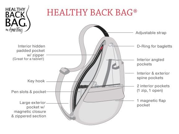 AmeriBag Healthy Back Bag Prints and Patterns Small (Wavelength)