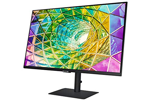 SAMSUNG 32 Inch 4K UHD, Computer, Vertical, HDMI Monitor, USB Port, HDR10 (1 Billion Colors), TUV-Certified Intelligent Eye Care, S80A (LS32A804NMNXGO),Black