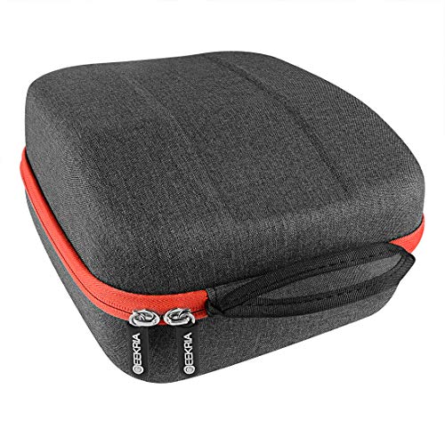 Geekria Shield Headphones Case Compatible with Audio-Technica ATH-AD700X, ATH-AD500X, ATH-AD900X Case, Replacement Hard Shell Travel Carrying Bag with Cable Storage (Dark Grey)