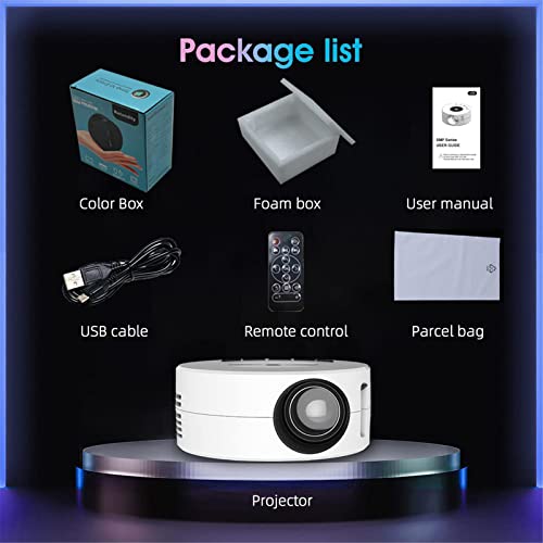 2023 Upgraded Version HD Movie Projector with WiFi & Bluetooth, 5G 9500 Lumens Multimedia Home Video Projector, Compatible with Phone/TV Stick/USB Full Wired Same Screen Phone