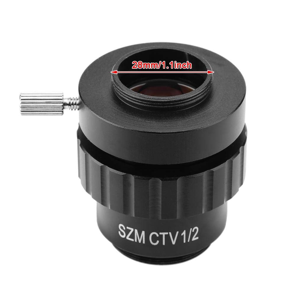Stereo Microscope High Eyepiece 0.5X C-Mount Objective Lens 1/2 CTV Adapter for Video Digital Camera Trinocular Stereo MICR