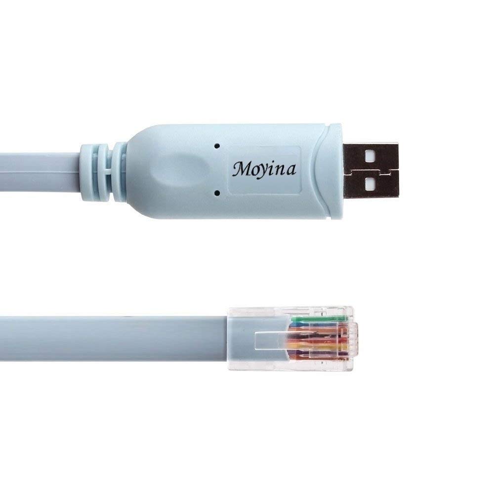 USB Console Cable USB to RJ45 Serial Port Connection Cable Router/Switch Basic Accessory 2Pack