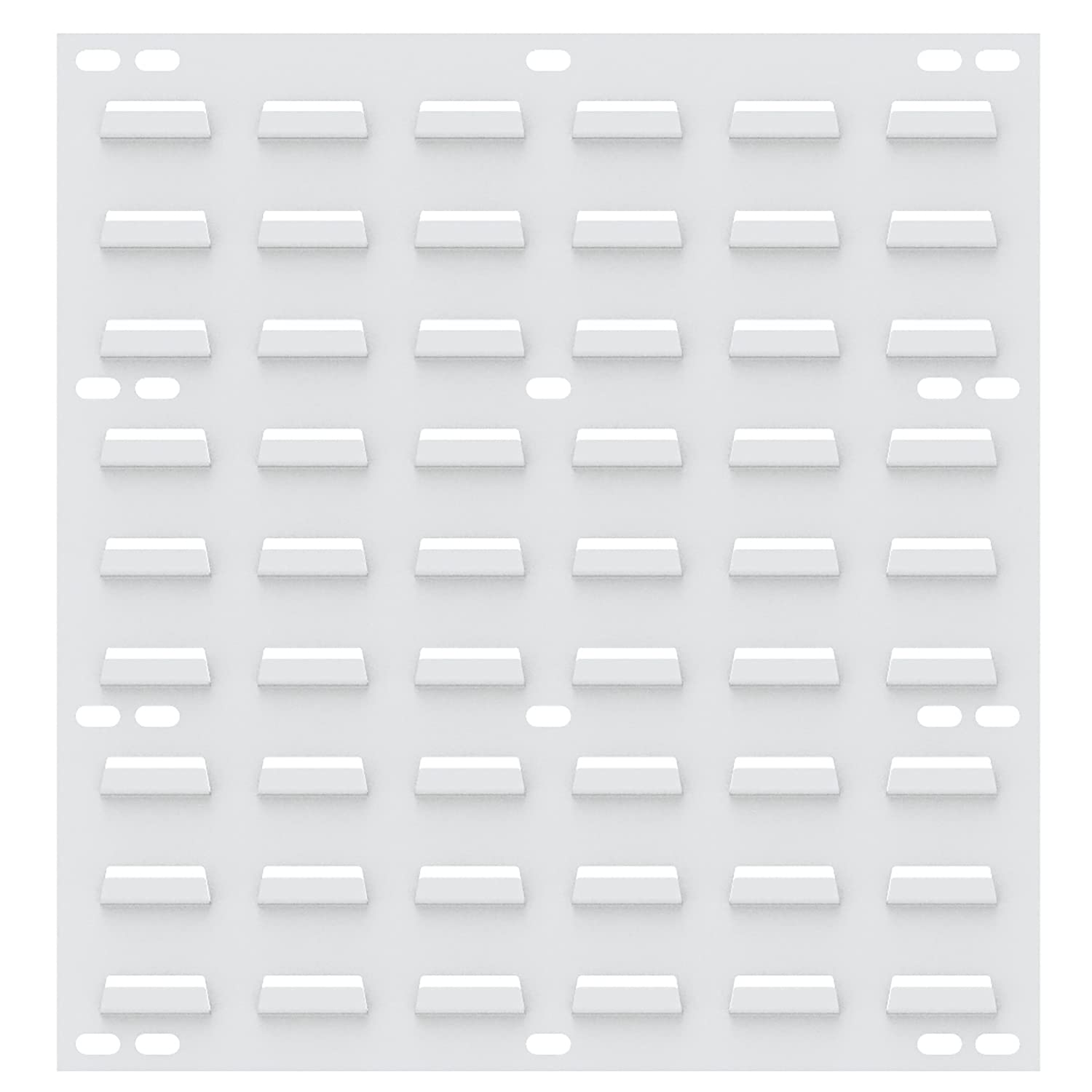 Akro-Mils 30618 Louvered Steel Wall Mount Panel Garage Organizer for Hanging AkroBin Storage Bins, 18-Inch W x 19-Inch H, White, 4 Pack