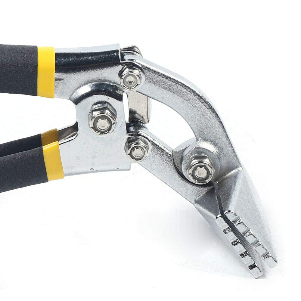 2PCS Flat Jaw Welding Welder's Pliers Hand Sheet Metal Bender Bending Tool Sheet Metal Welding Locking Pliers Metal Bending Folding Welding Tool 8.7"