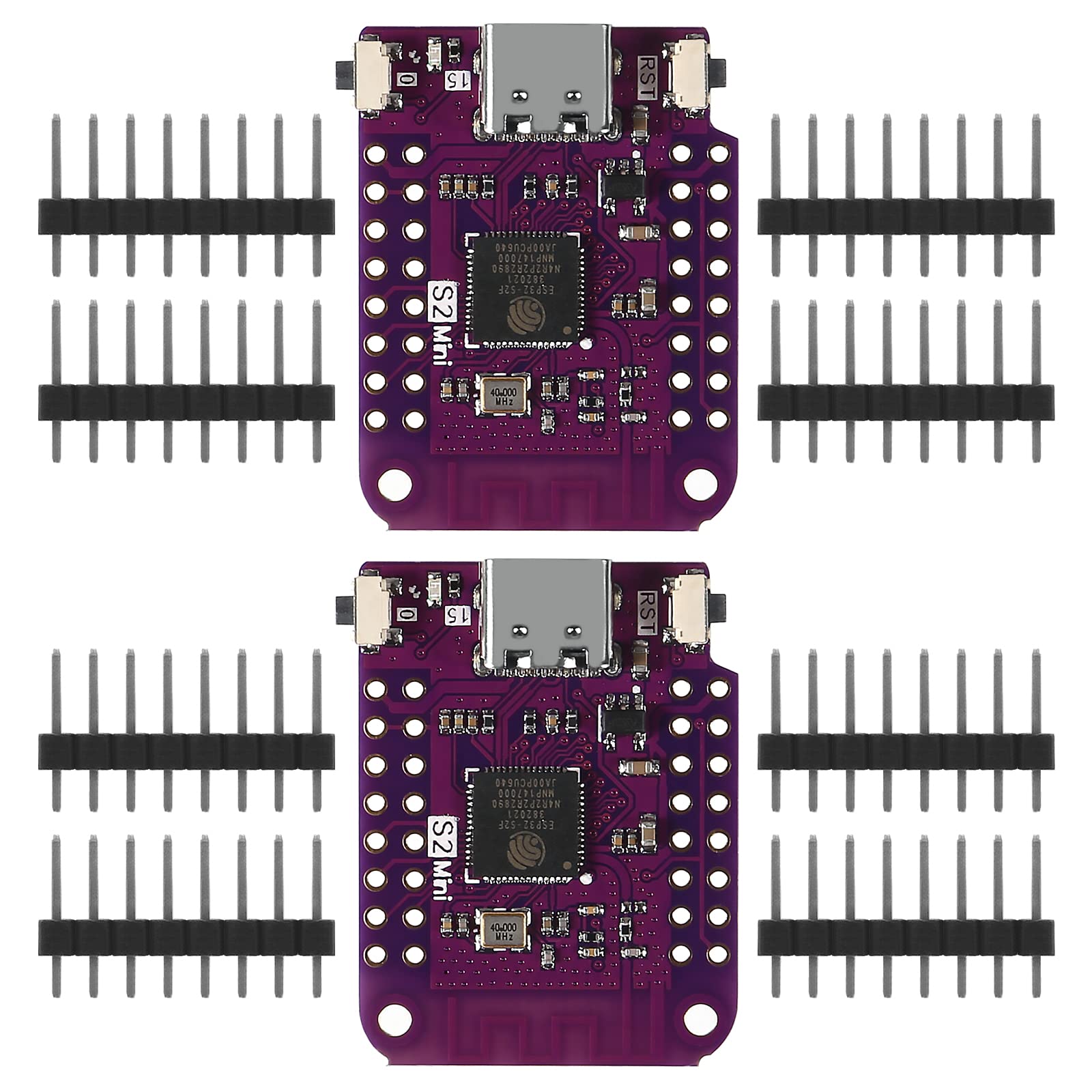 2pcs ESP32 S2 Mini WiFi Board Based ESP32-S2FN4R2 ESP32-S2 4MB Flash Type-C Connection for MicroPython D1 Mini ESP32 S2