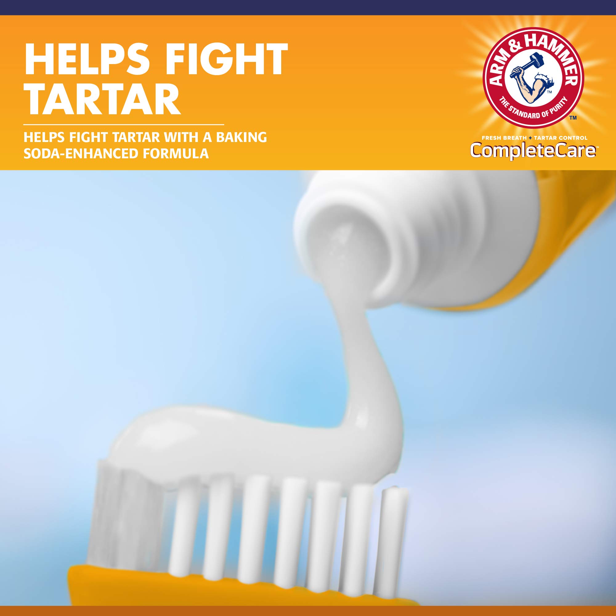 Arm & Hammer Enzymatic Dog Toothpaste - Peanut Butter Flavored Toothpaste - Baking Soda Infused Toothpaste - Complete Canine Oral Care for Fresh Breath & Dental Wellness - Doggie Toothpaste - 6.2 oz