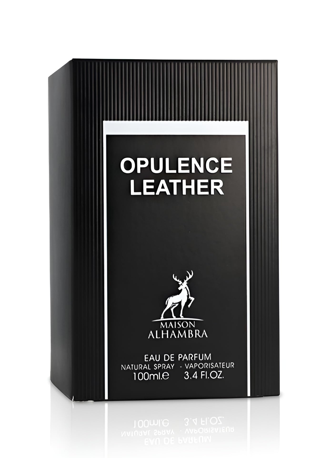 Maison Alhambra,Ámbar y Cuero 100ml Eau de Arabian Parfum Picante y Floral Fragante para Hombres