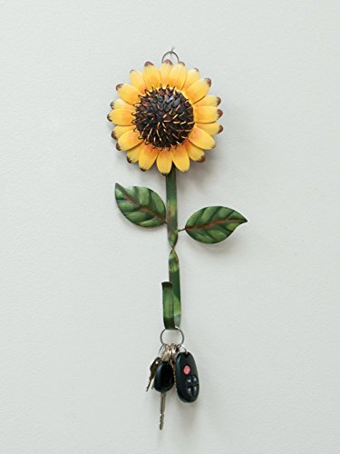 Attraction Design Metal Sunflower Home Hook for Hanging Coat Hat Keys in Entryway Kitchen Office Garage