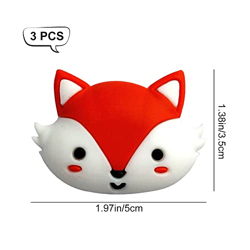 3 Pcs Door Stopper Crash Pads Cartoon Wall Crash Pads Silicone Door Handle Crash Pads for Bedroom Kitchen Cabinets