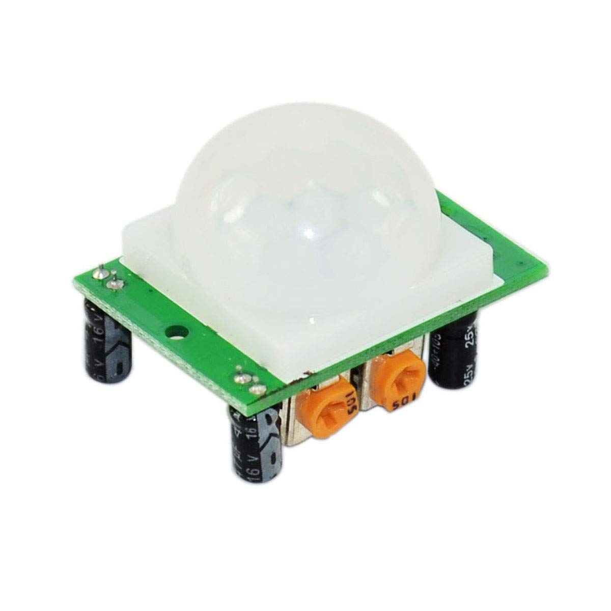 2Pcs HC-SR501 Human Body Pyroelectricity Infrared PIR Motion Detector Sensor Module,Adjustable IR Pyroelectric Compatible with Arduino Raspberry Pi Projects