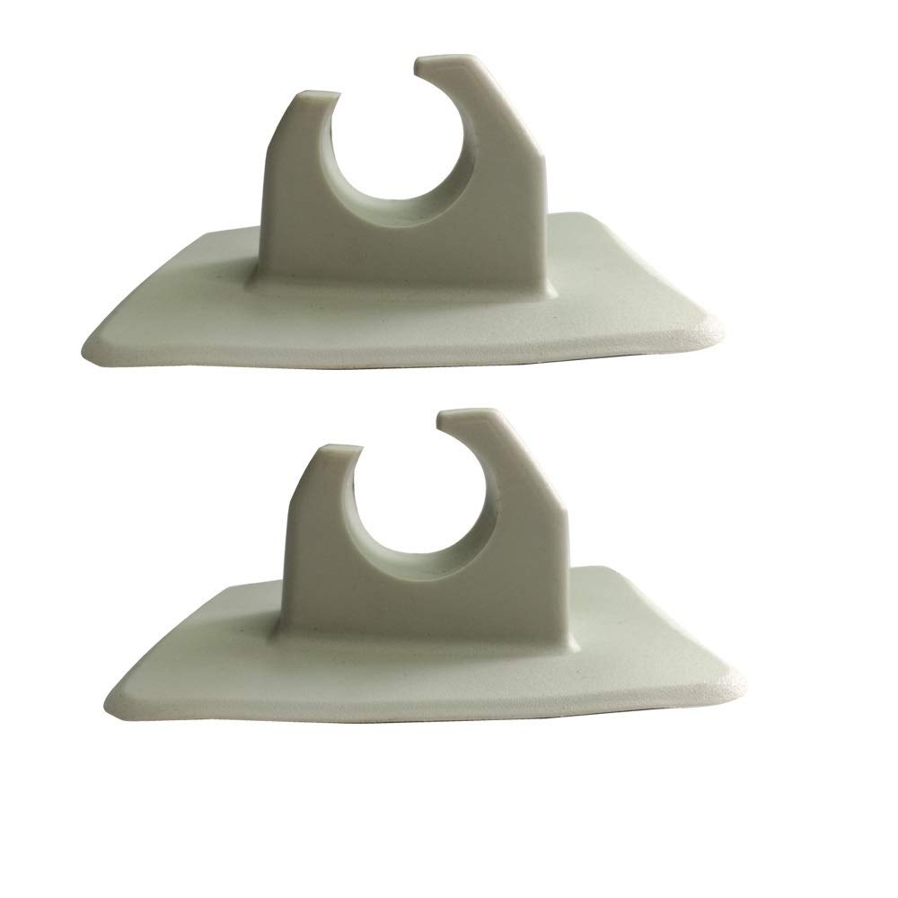 2pcs Inflatable Boat Paddle Clips Oar Rowing Pole Paddle Clips Holder Mount Patch for Rowing Boat Dinghy Kayaks Accessories (Color : Gray)